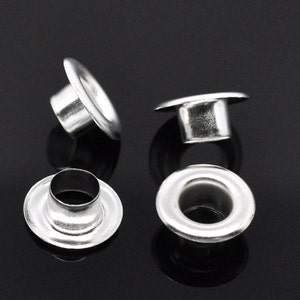 100 Pcs Silver Plated Grommets EYELETS Fits Beads With 5.5mm | Etsy