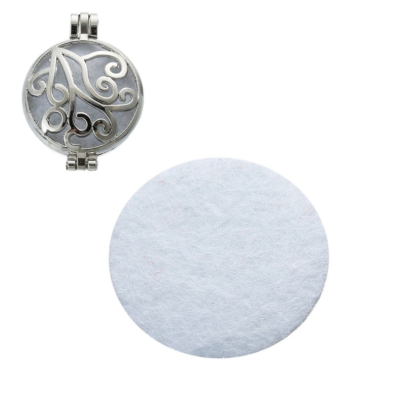 10pcs. White Nonwoven Circle Felt Oil Diffuser Pads 30mm - Etsy
