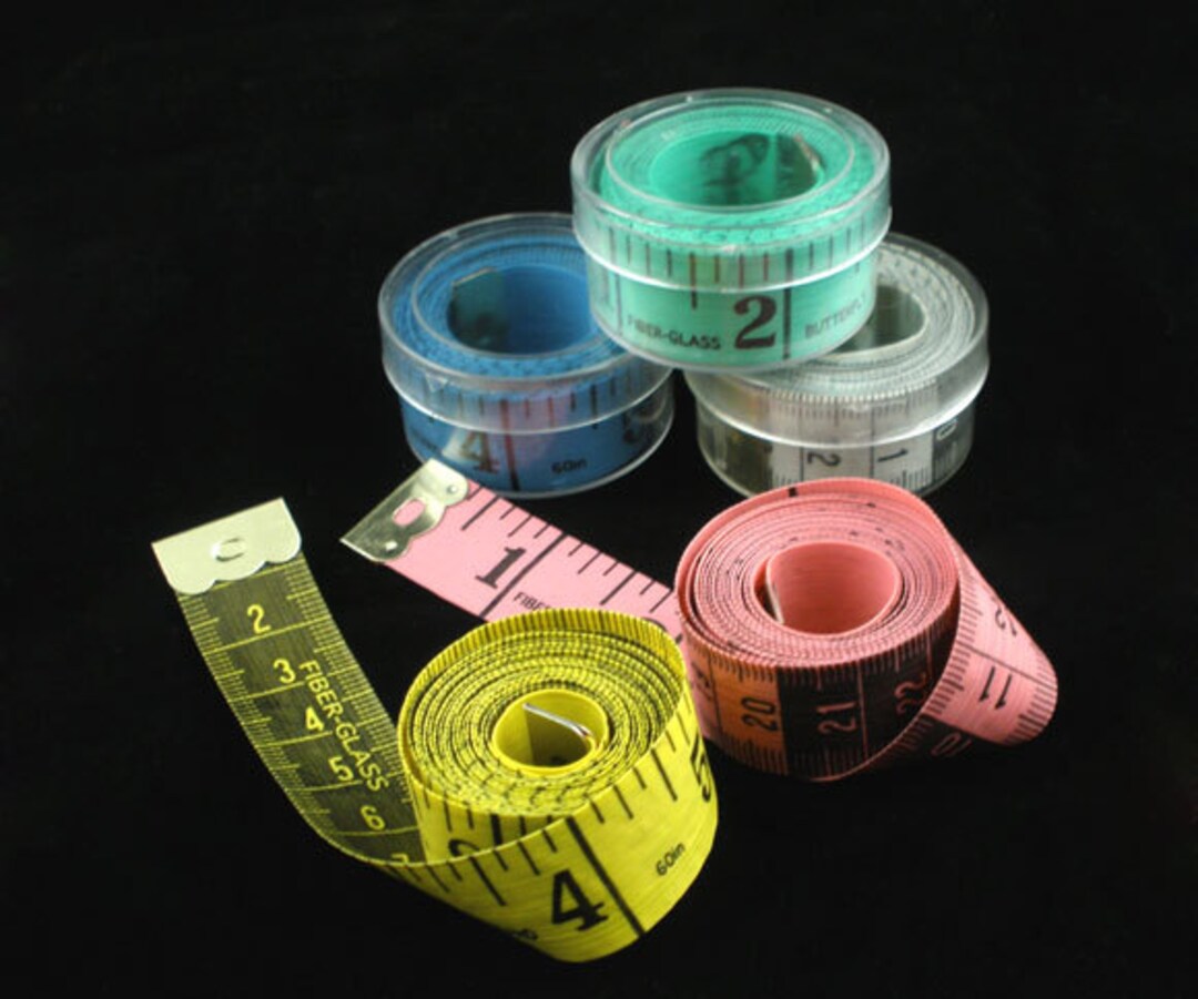 1 Piece Measuring Tape Craft Tools - 60 " (150 Cm) - Colors Vary - Case ...