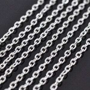 12 Pcs. Silver Plated Textured Chain Link Necklaces 20 - Etsy