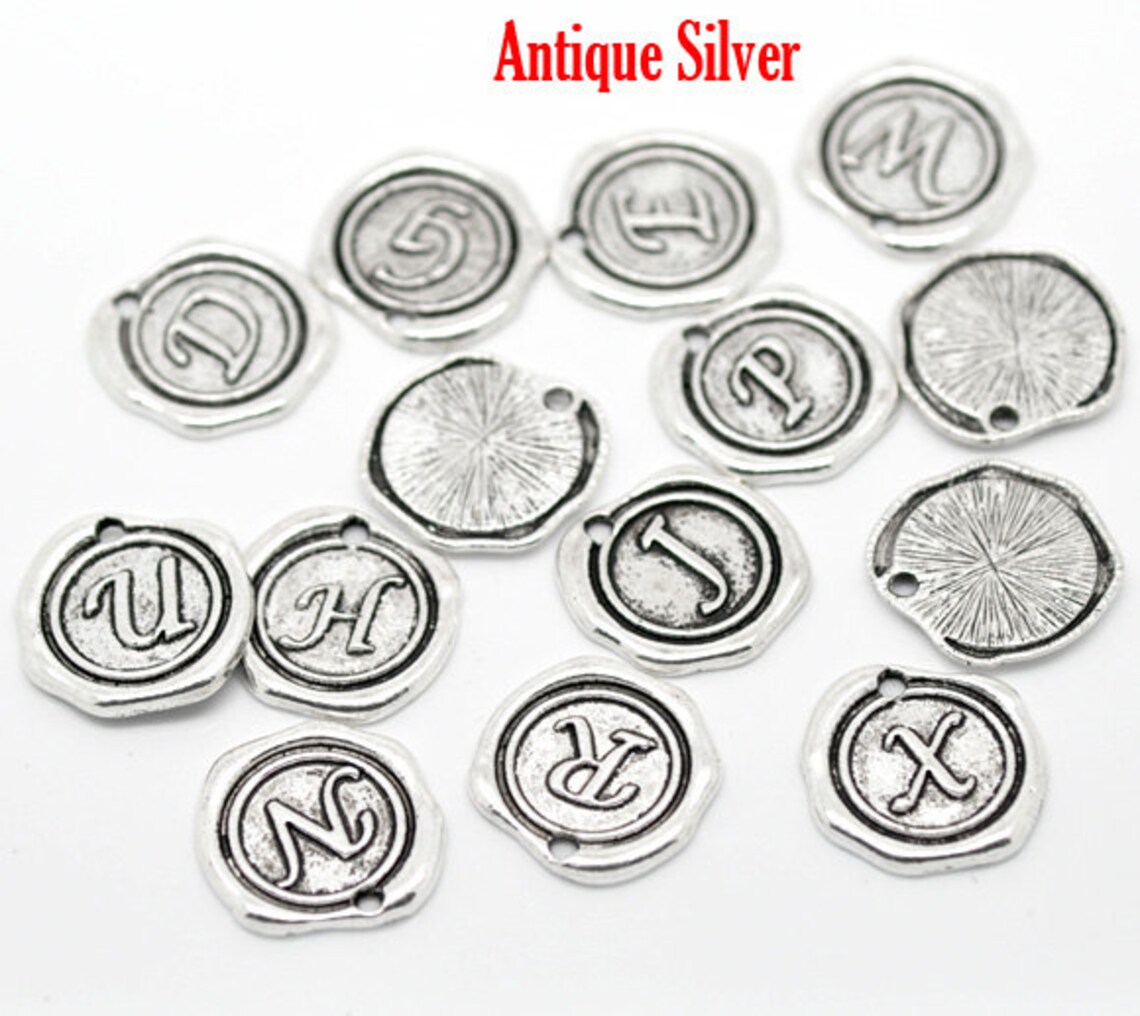 26pcs. Antique Silver LARGE Alphabet Letters 18mm X 18mm - Etsy