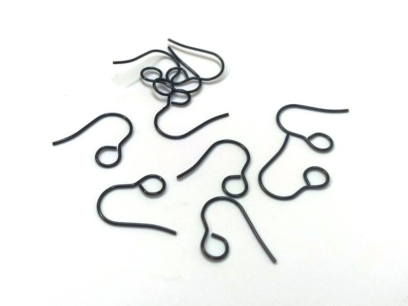 50 Pcs 304 Stainless Steel Earring Hooks With Loop Hole 19mm - Etsy