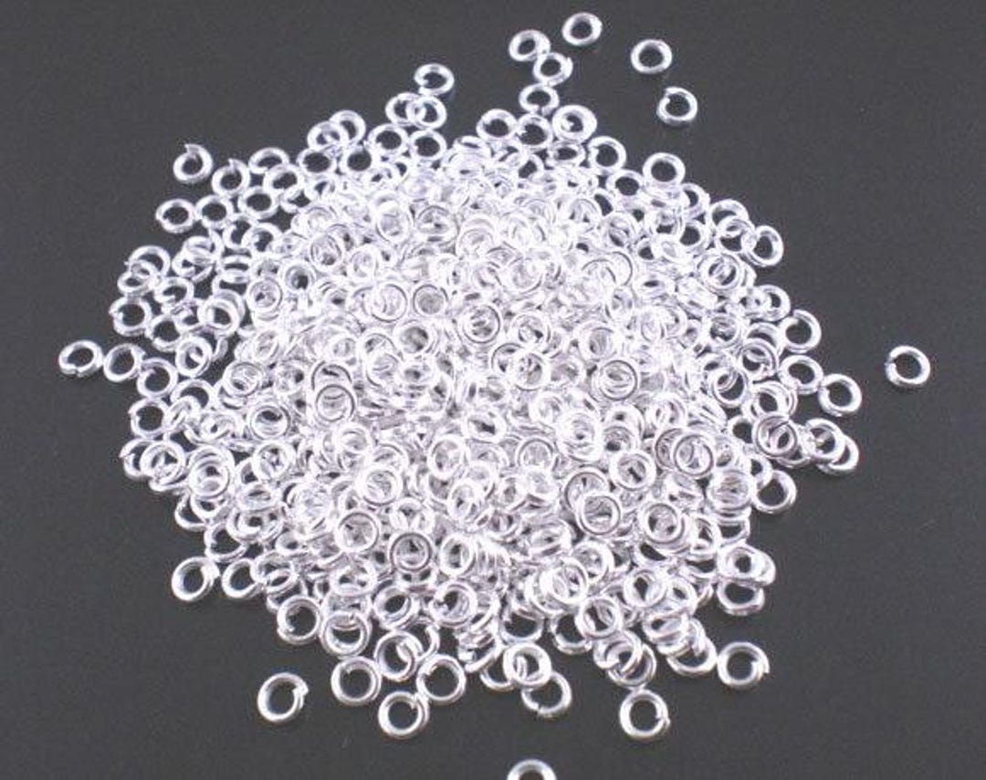 100 Pcs Silver Plated Open Jump Rings - 3mm - 25 Gauge (0.5mm Thick) - Etsy