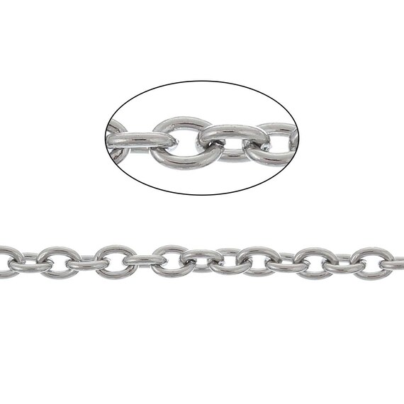 Soldered Cable Chain Stainless Steel