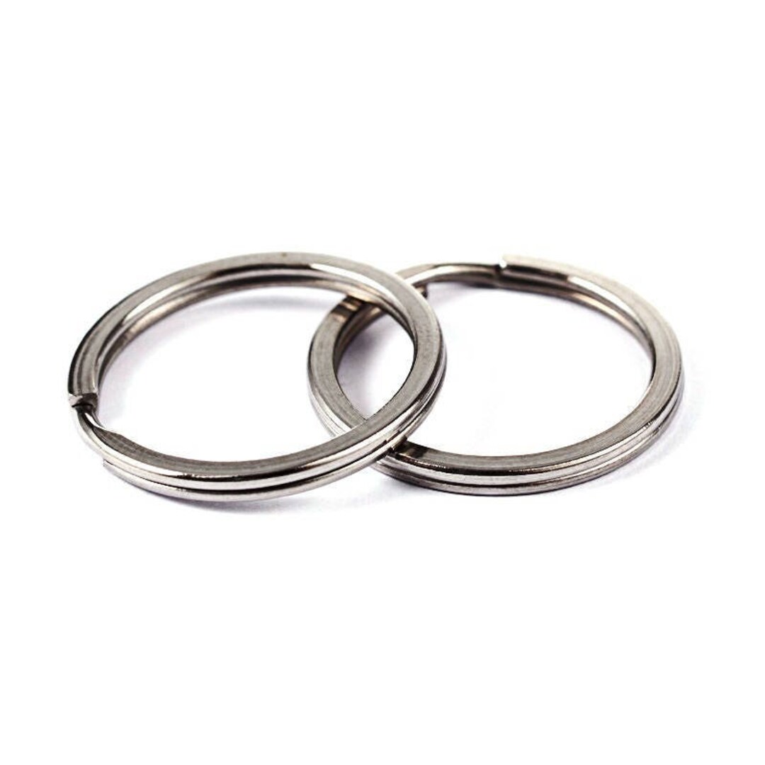 10 Pcs. 304 Stainless Steel Split Rings Key Rings 25mm 1 Inch ...
