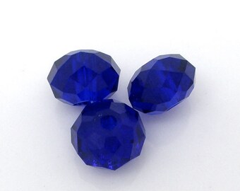 Blue Crystal Glass - Etsy