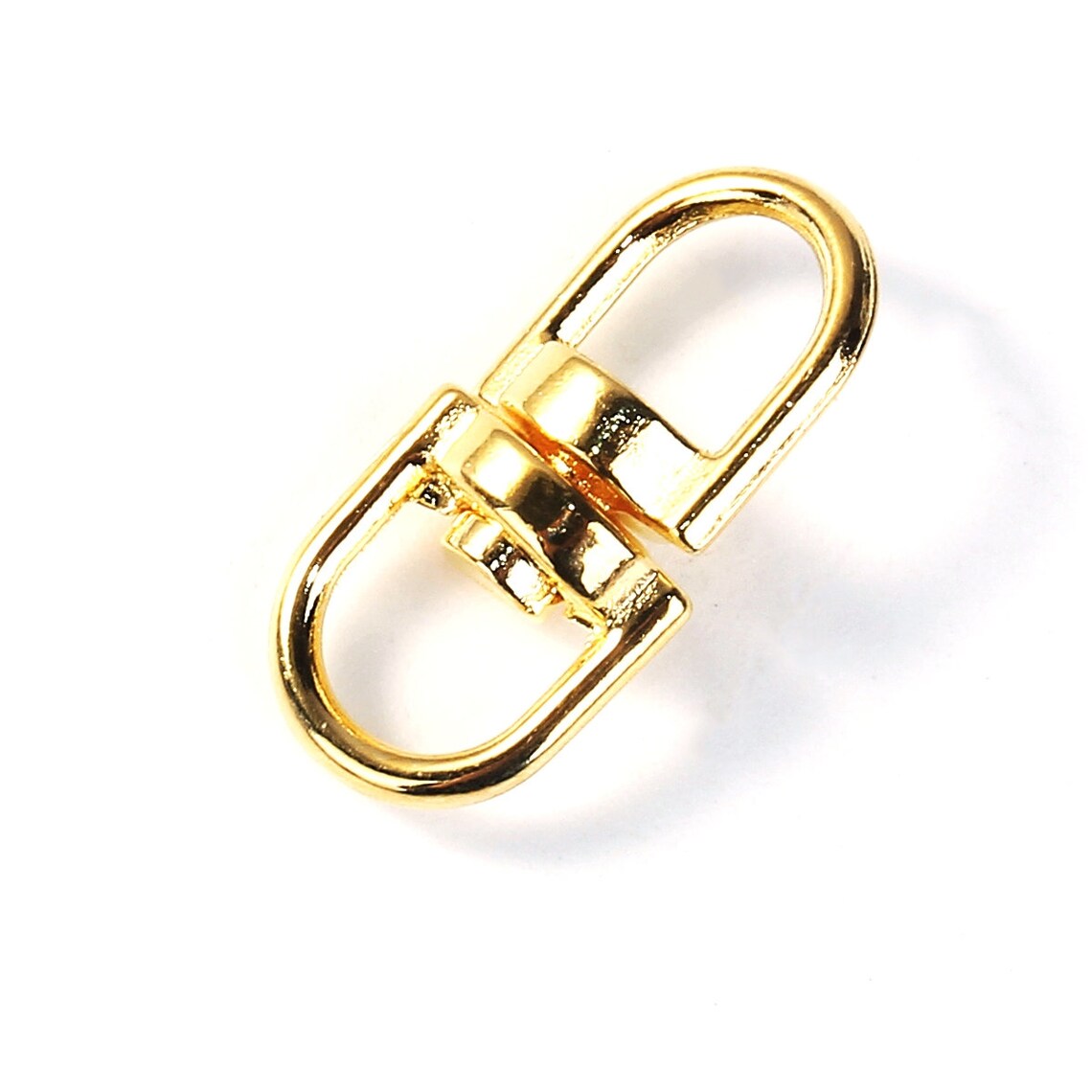 20 Pcs. Gold Plated Oval Swivel Connectors Clasps for Key - Etsy