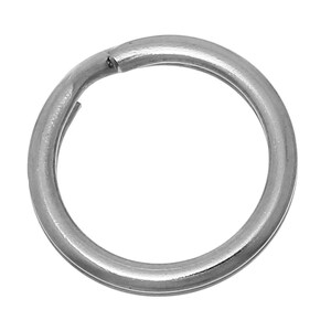 10 Pcs. 304 Stainless Steel Split Rings Key Rings - 20mm (0.79 Inch ...