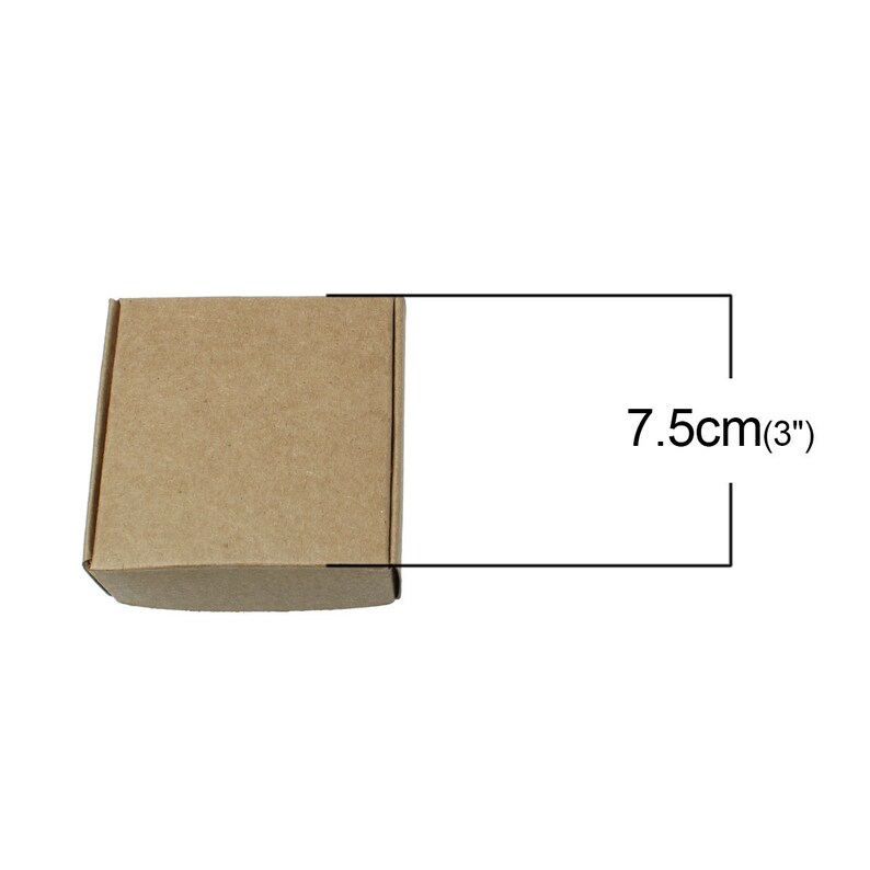 10 Pcs. Paper Boxes Cases 75mm X 75mm X 30mm 2.95in X - Etsy