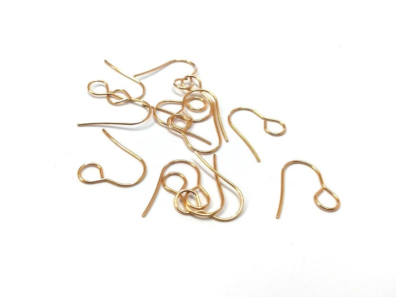 50 Pcs 304 Stainless Steel Earring Hooks With Loop Hole 19mm - Etsy