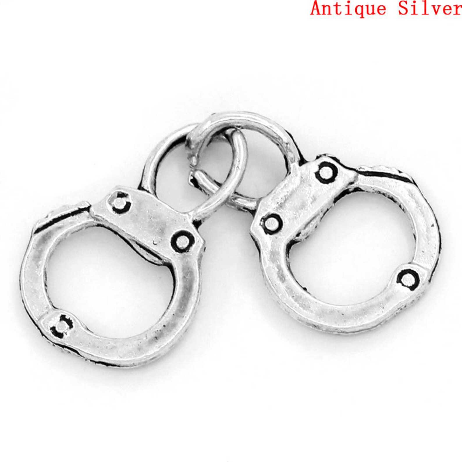 30pcs. Antique Silver Hand Cuffs Charms Pendants - 17x12mm - Etsy