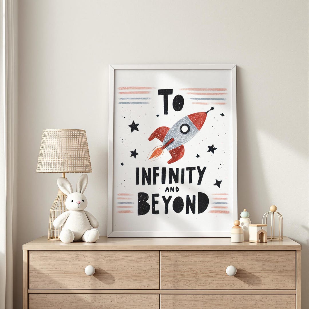 To Infinity and Beyond Wall Art Digital Download, Rocket Quote ...