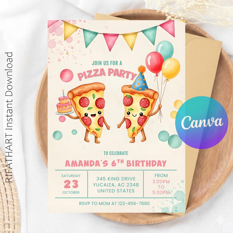 Printable Pizza Template - Etsy UK