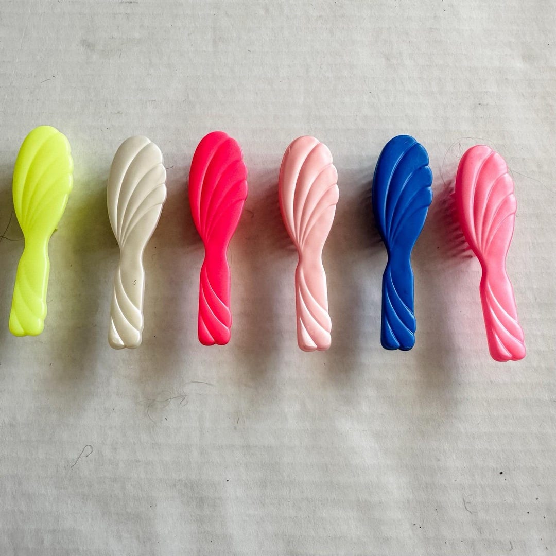 Vintage Barbie Martell 80's 90's Hair Brushes Pink - Etsy