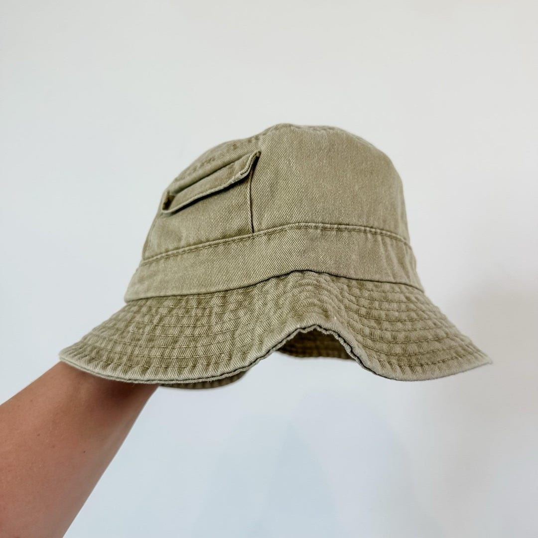 DPC Dorfman Pacific Bucket Hat Cap S/M Green Fishing Hiking Camp ...