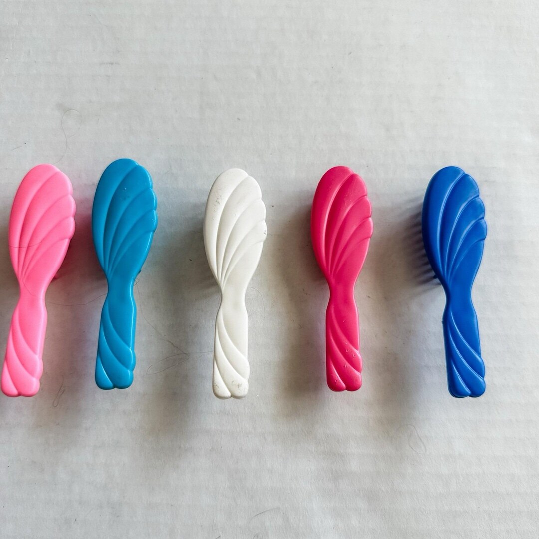 Vintage Barbie Matell 80's 90's Hair Brushes Pink - Etsy