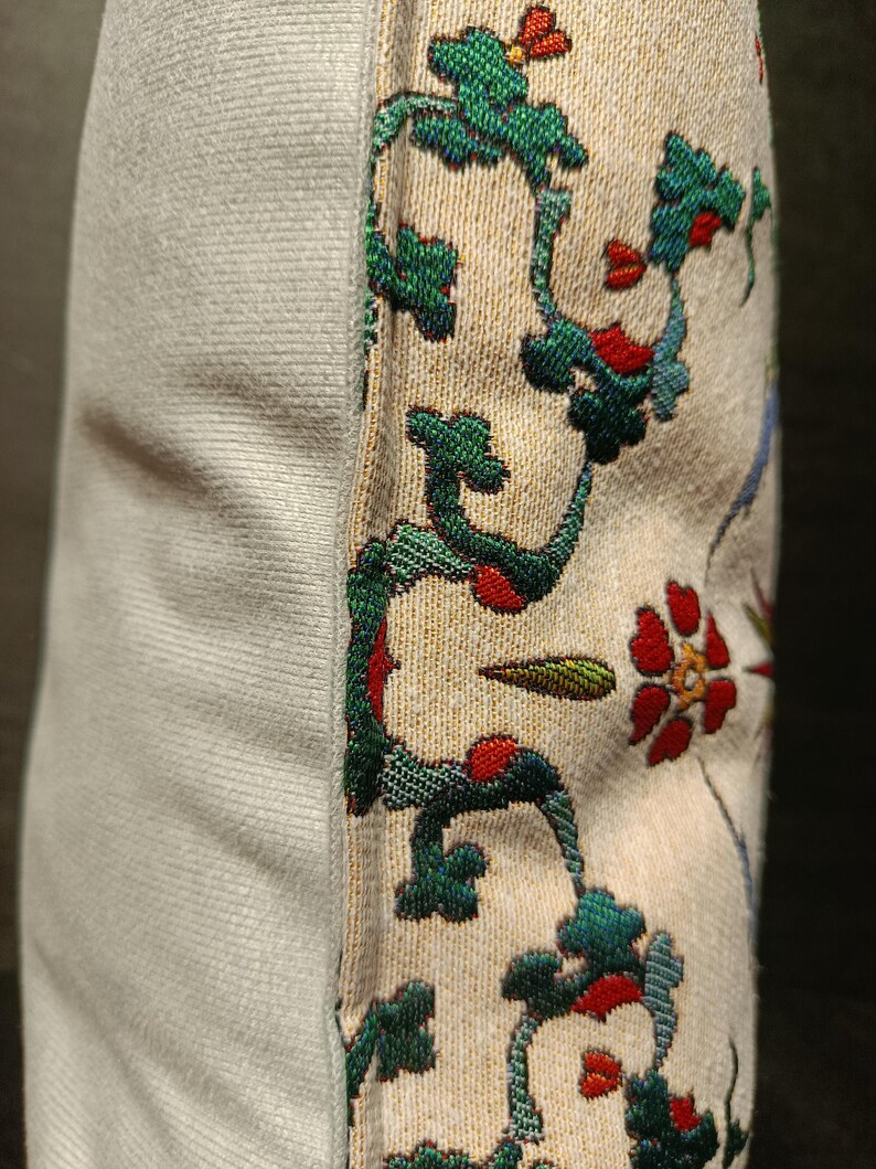 Ottoman Tulip Pillow Cover: Gobelin Tapestry Cushion, Turkish Boho ...