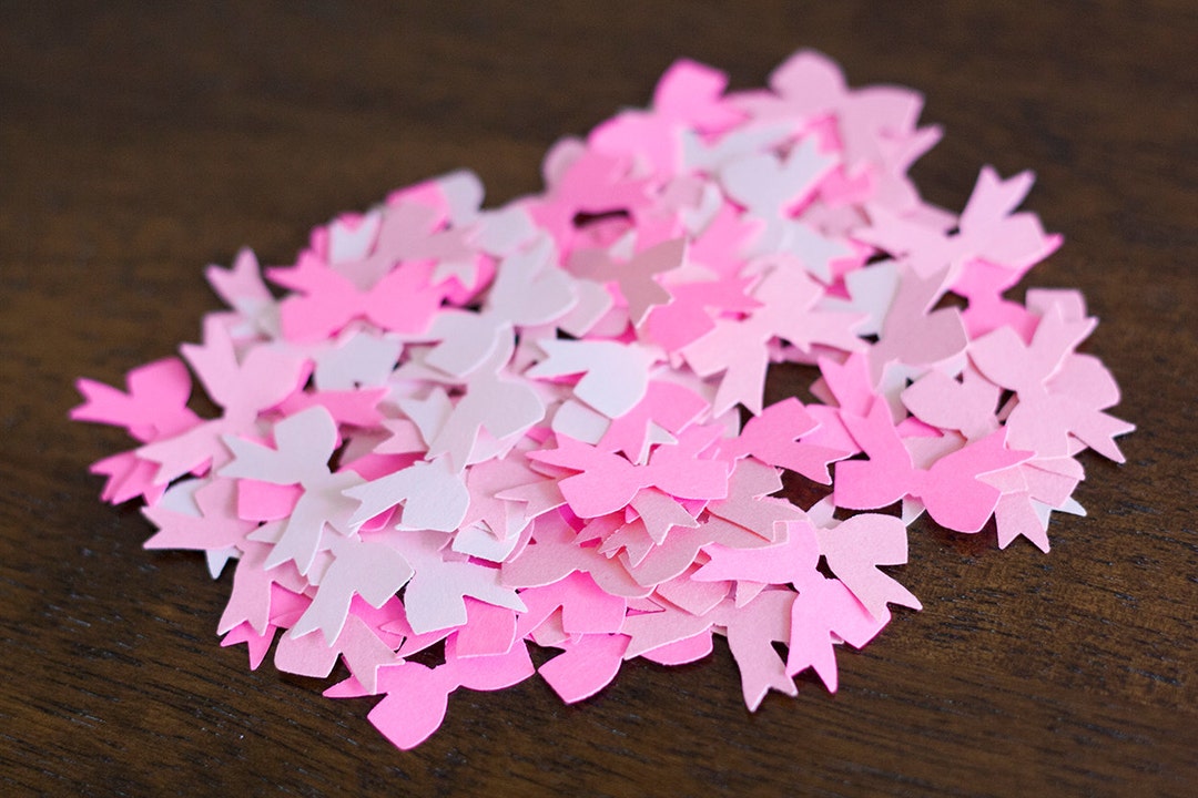 100 Pink Mixed Bow Confetti Embellishments Party Supplies - Etsy