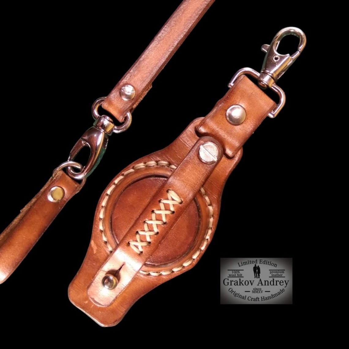 Custom Leather Pocket Watch Case – Handmade Belt Holster - Etsy