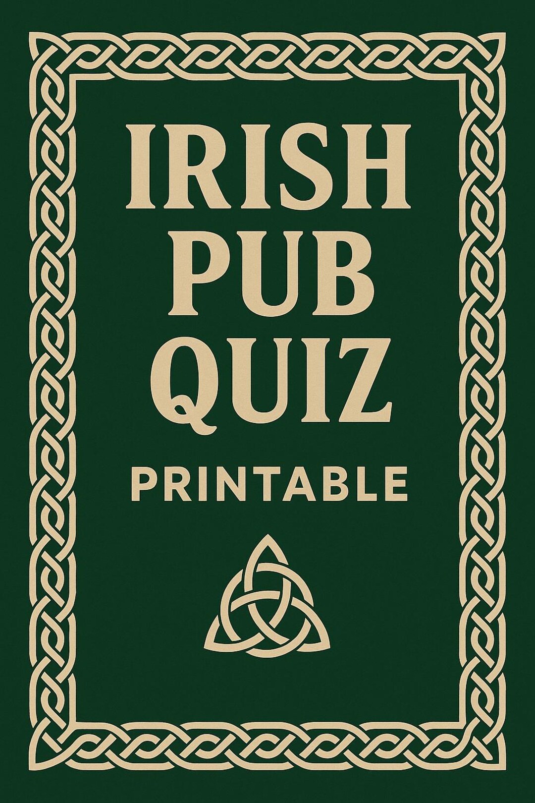 Irish Pub Quiz Printable Game Pack - 50 Questions - 5 Themed Rounds ...