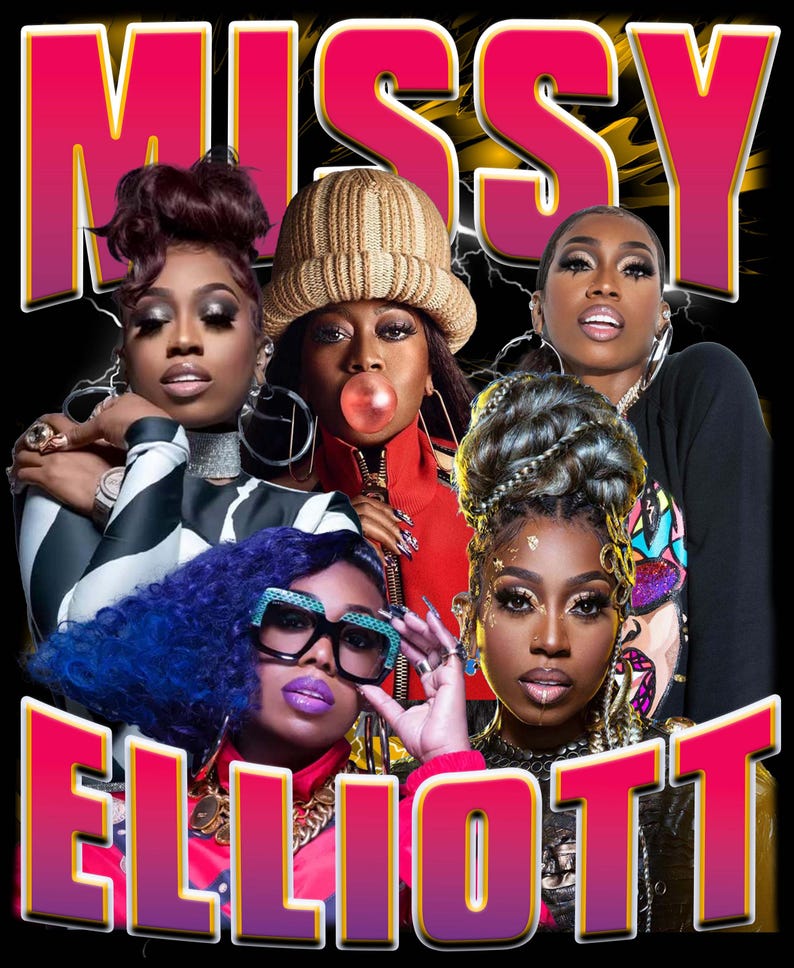Ready to Print Missy Elliott T Shirt Design PNG Instant Download 300 ...
