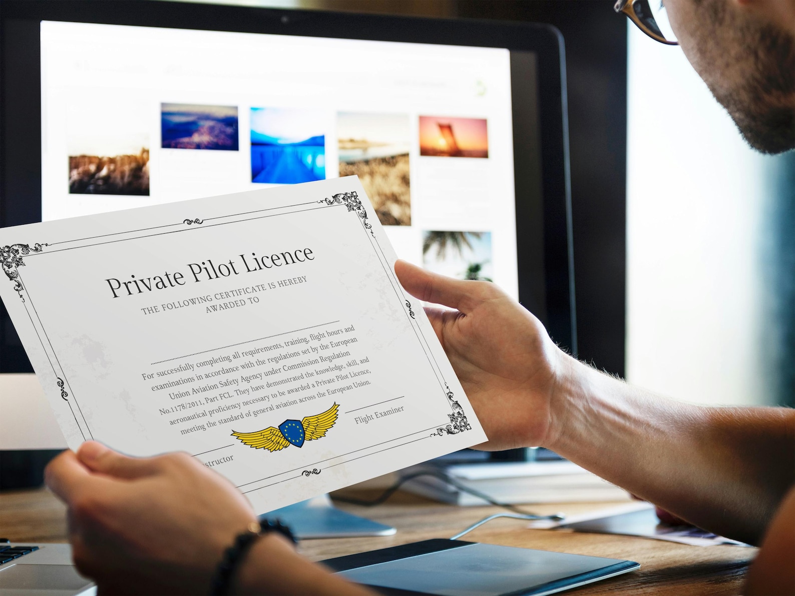 EASA Private Pilot Licence Certificate | Aviation Graduation Gift ...