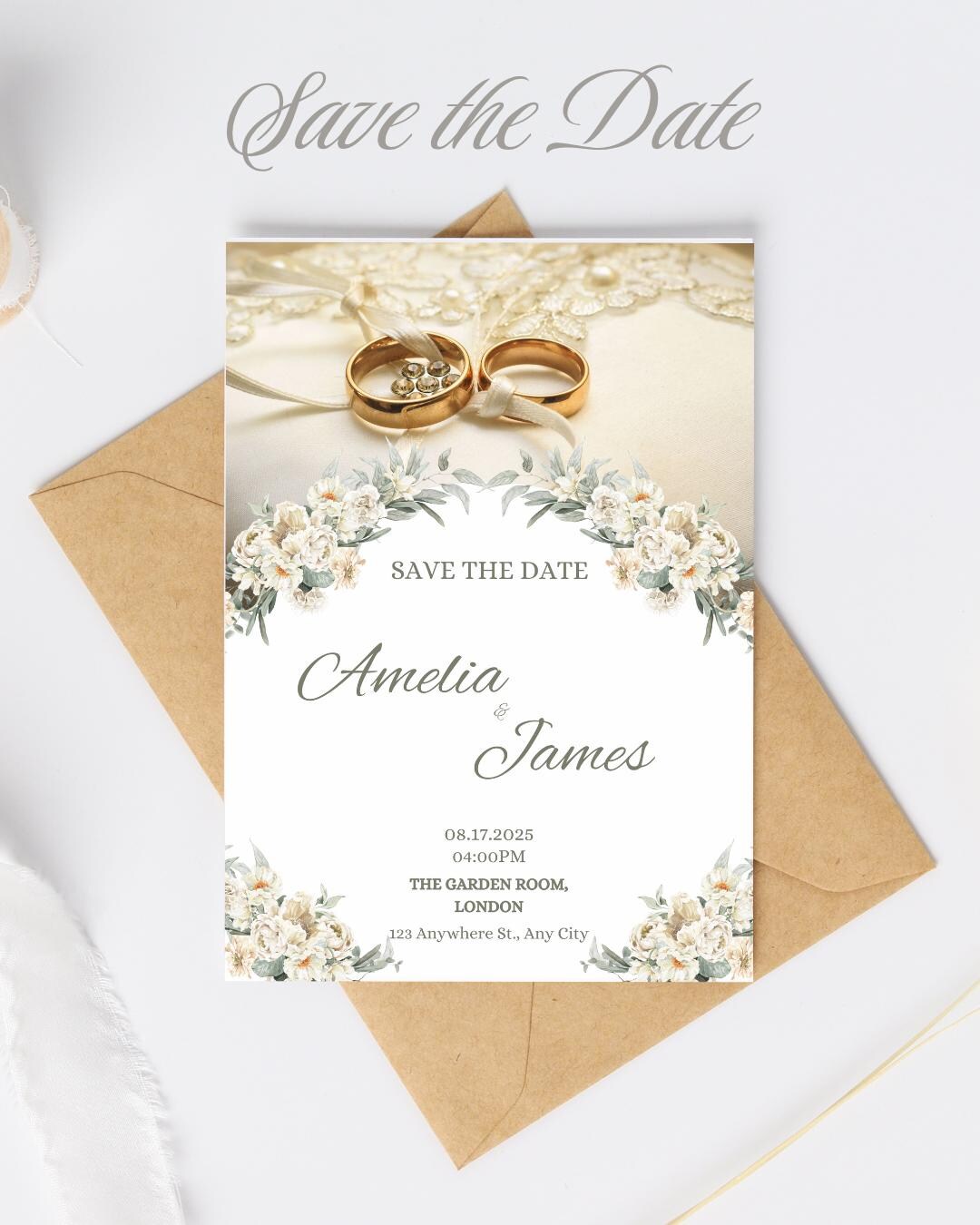 Custom Digital Wedding Invitation – Personalized Wedding Card ...