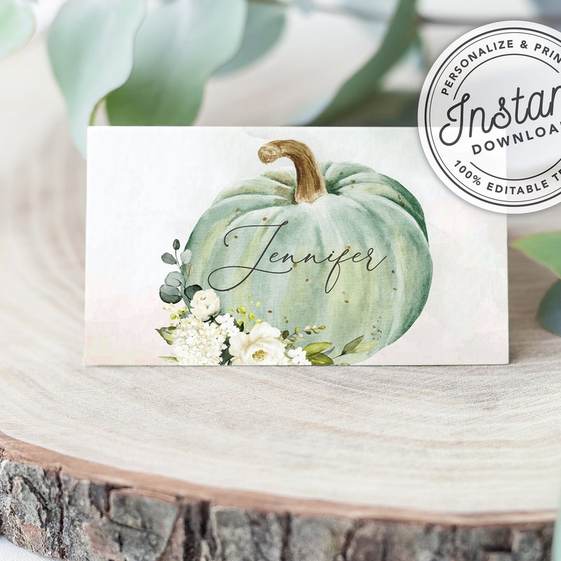 Autumn Place Cards - Etsy