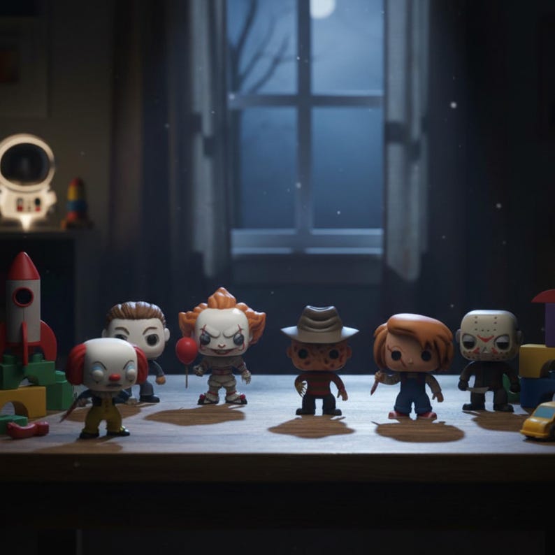 Horror Movie Icons 3D Model Pack (6 Figures) | Halloween Chibi Style ...