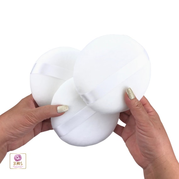 Powder Puffs Large Jumbo Makeup Puffs 5 Inch Size With Satin | Etsy