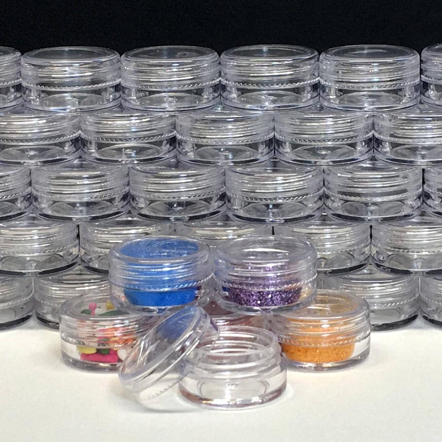 Cosmetic Jars Plastic Small Sample Eye Shadow Pot Lip Balm | Etsy