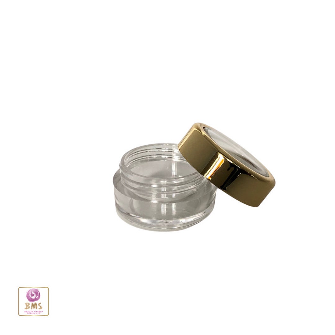 Cosmetic Sample Jars Empty Plastic Beauty Lip Balm Round Container With ...