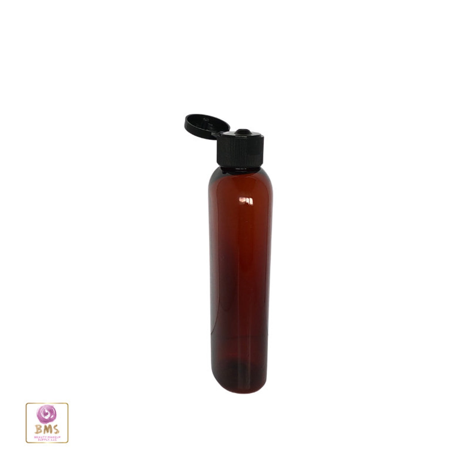 Plastic Bottles PET Cosmo Oval Liquid Bottles Snap Close Flip Top Cap 4 ...