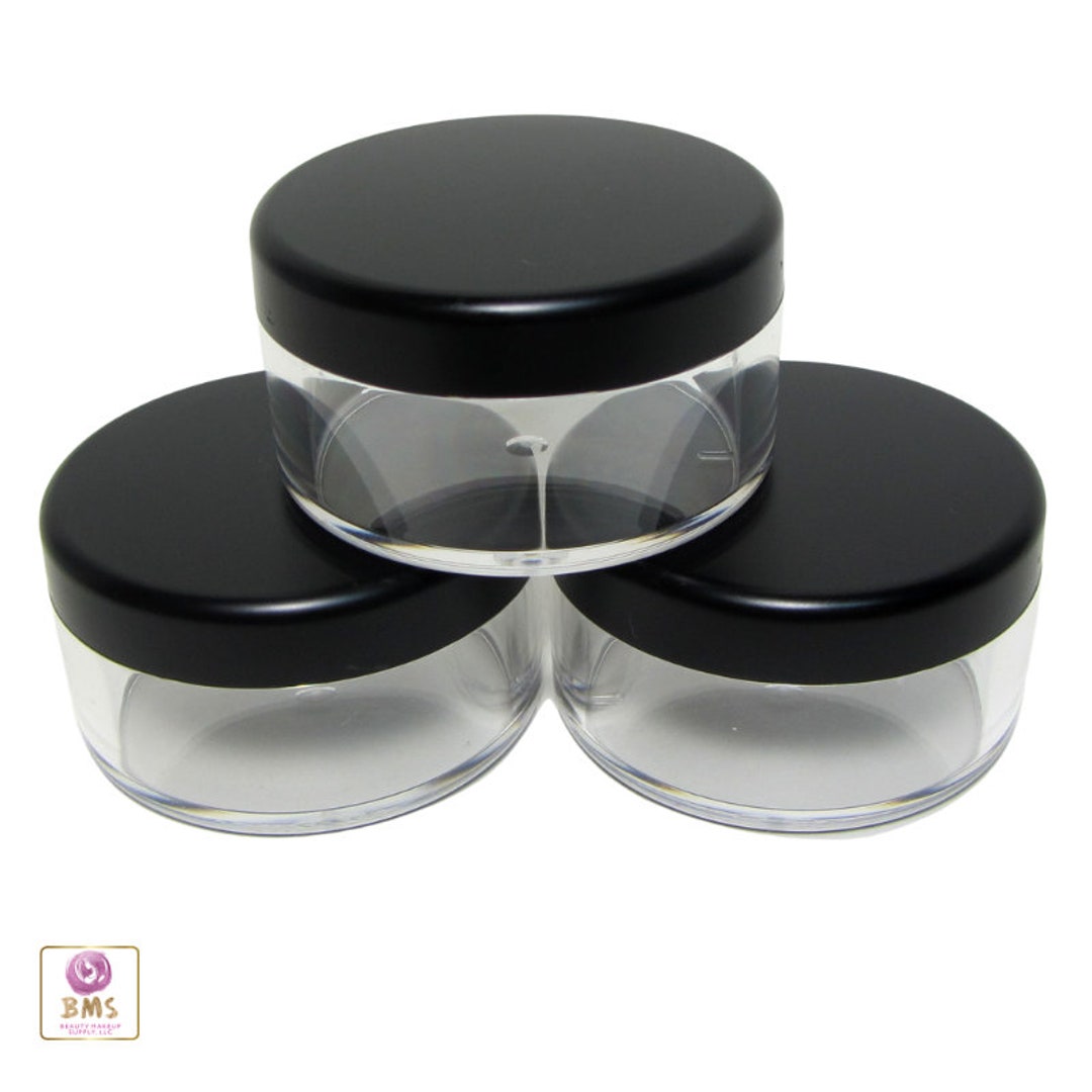Cosmetic Jars Clear Plastic Beauty Face & Body Powder Containers 30 ...