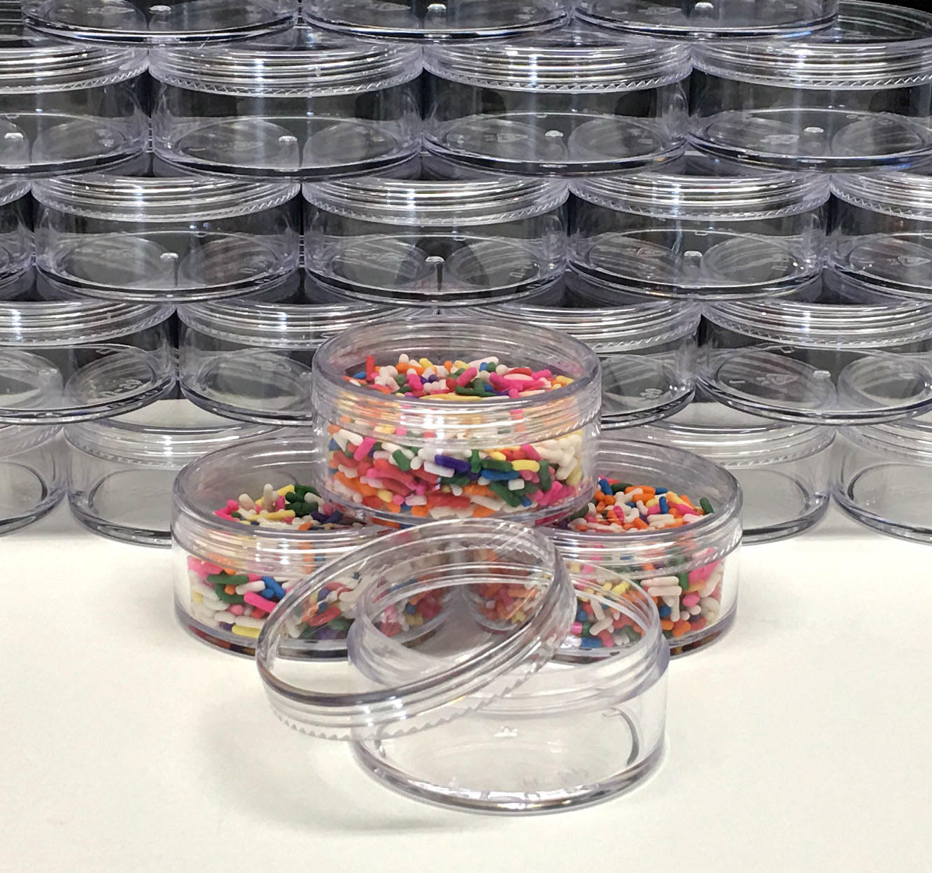 Cosmetic Jars With Sifter & Powder Puffs Option Plastic Beauty - Etsy UK