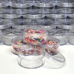 Cosmetic Jars With Sifter & Powder Puffs Option Plastic Beauty - Etsy