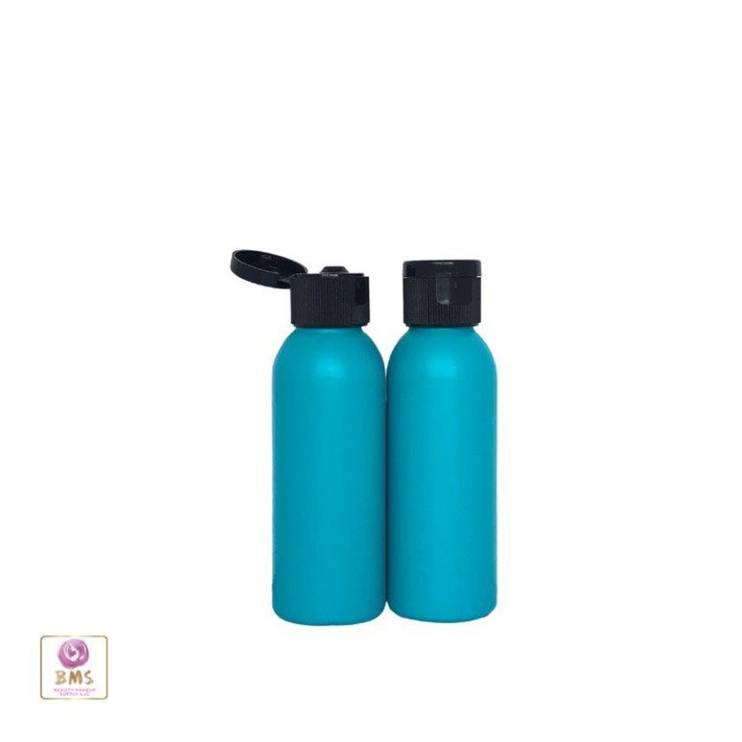 Plastic Bottles HDPE Refillable Bullet Bottles With Black Flip Top Caps ...