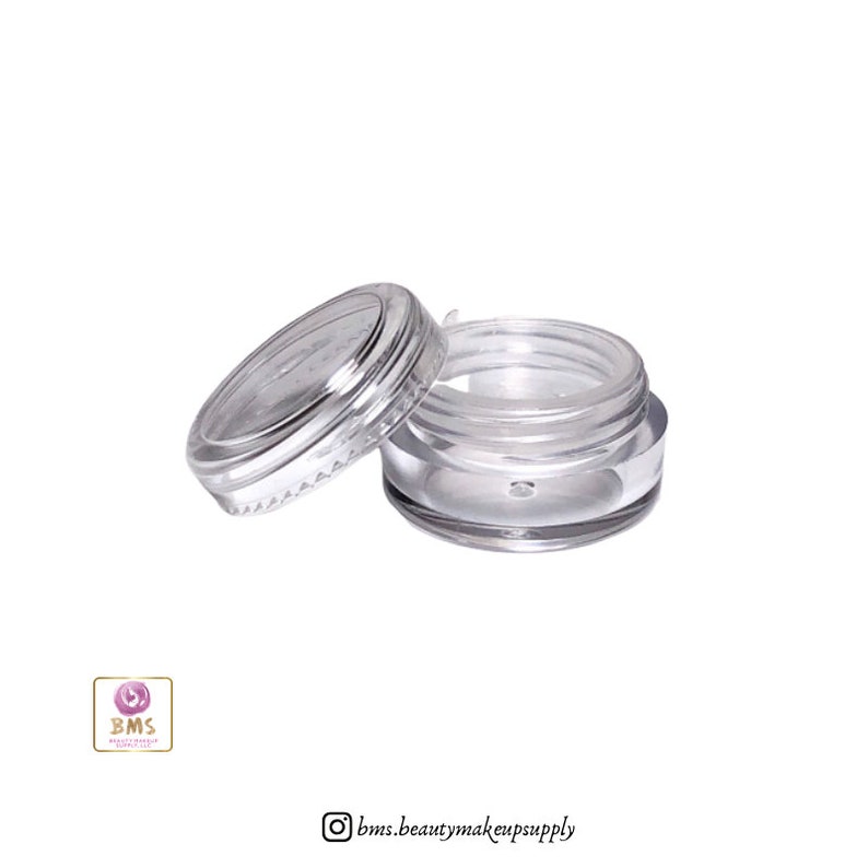 Cosmetic Sifter Jars Empty Plastic Sample Eyeshadow Glitter - Etsy