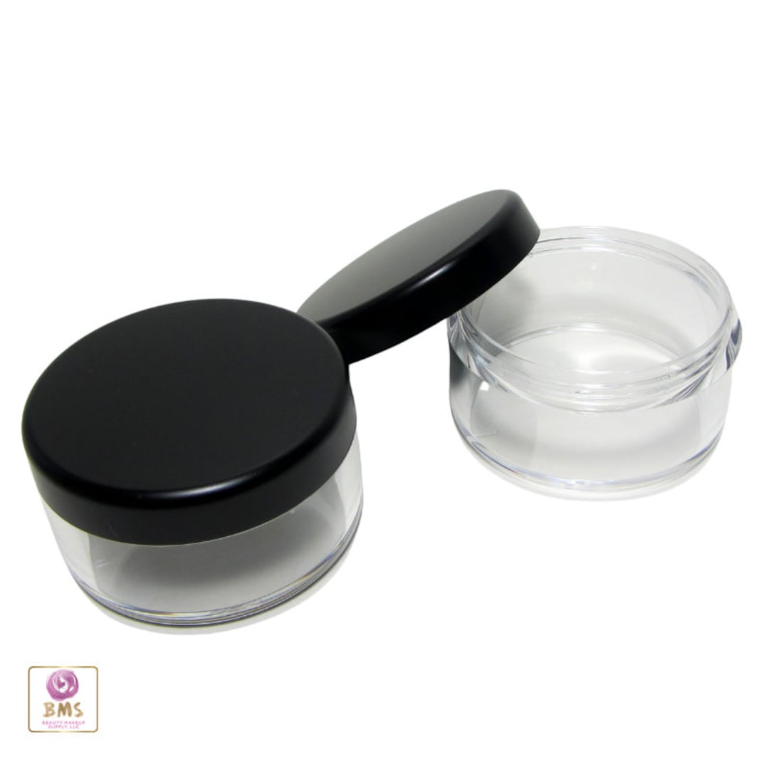 Cosmetic Jars Clear Plastic Beauty Loose Face Powder Containers 30 Gram ...