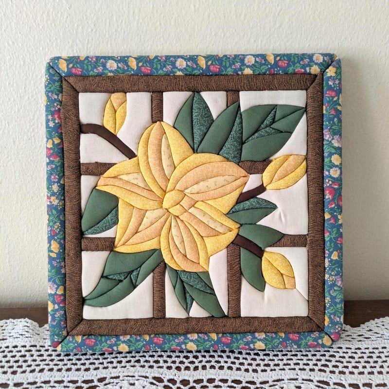 Daffodil Quilt Block - Etsy
