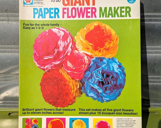 Giant Paper Flower Maker Kit Vintage Crafts by Whiting - Etsy