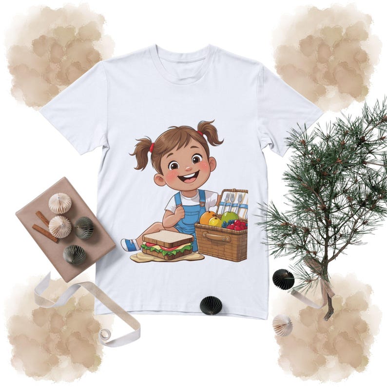 Kids Summer Picnic Clipart: Happy Children Pngs (digital Download) - Etsy