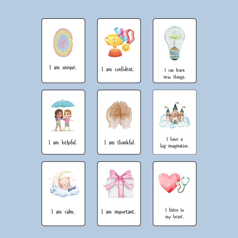 Printable Affirmation Cards for Kids Positive Affirmation Quotes for ...