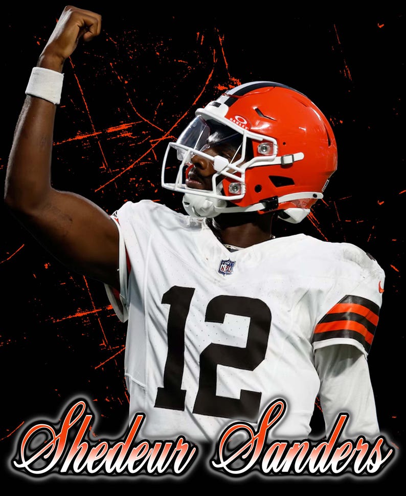 Shedeur Sanders T Shirt Design PNG Instant Download 300 Dpi - Etsy