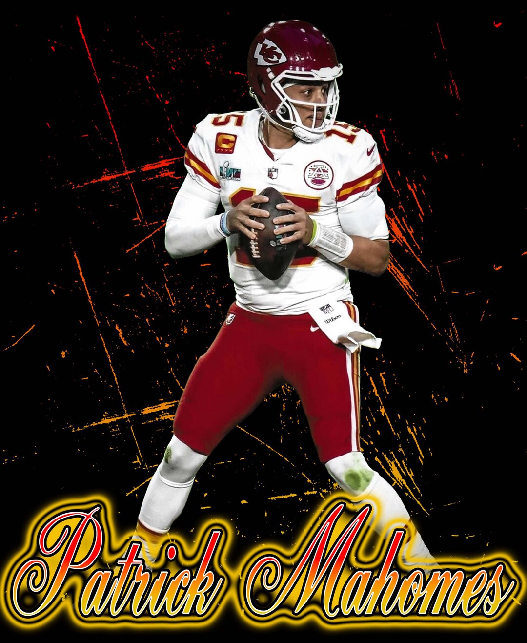 Patrick Mahomes T Shirt Design PNG Instant Download 300 Dpi - Etsy