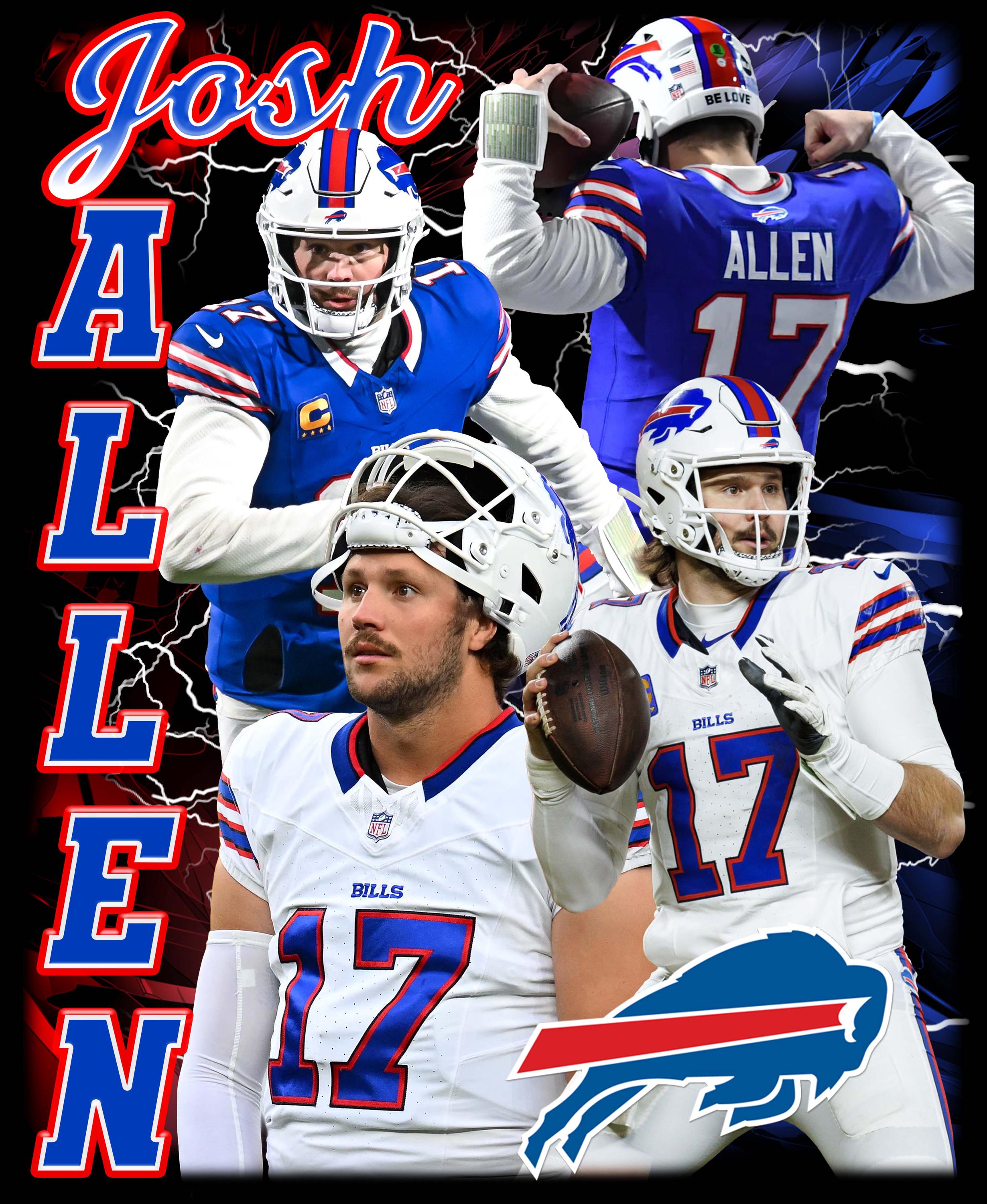 Josh Allen T Shirt Design PNG Instant Download 300 Dpi - Etsy