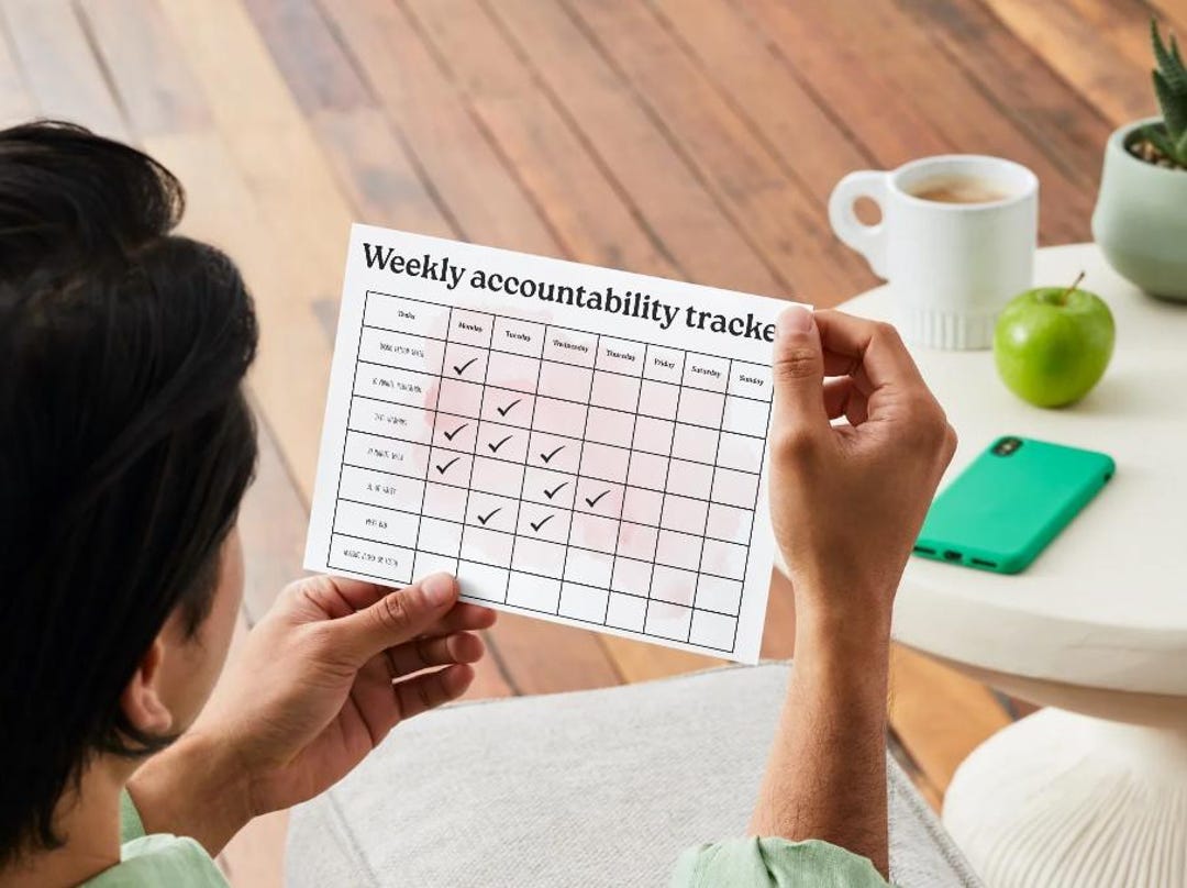 Accountability Tracker | Printable Habit Tracker | ADHD Planner Tool ...