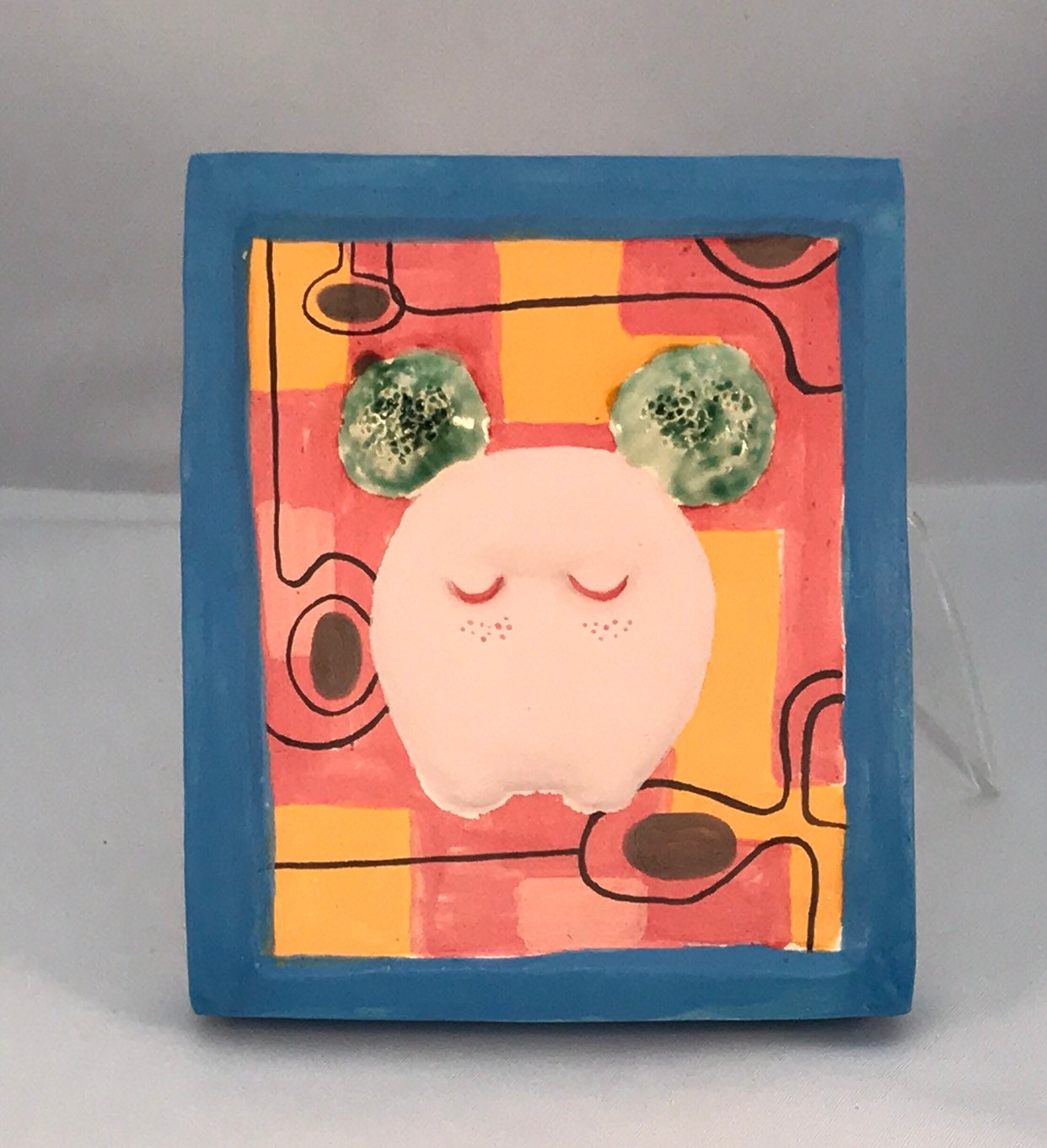 Decorative Atomic Mod Monster Wall Tile Decorative Ceramic - Etsy