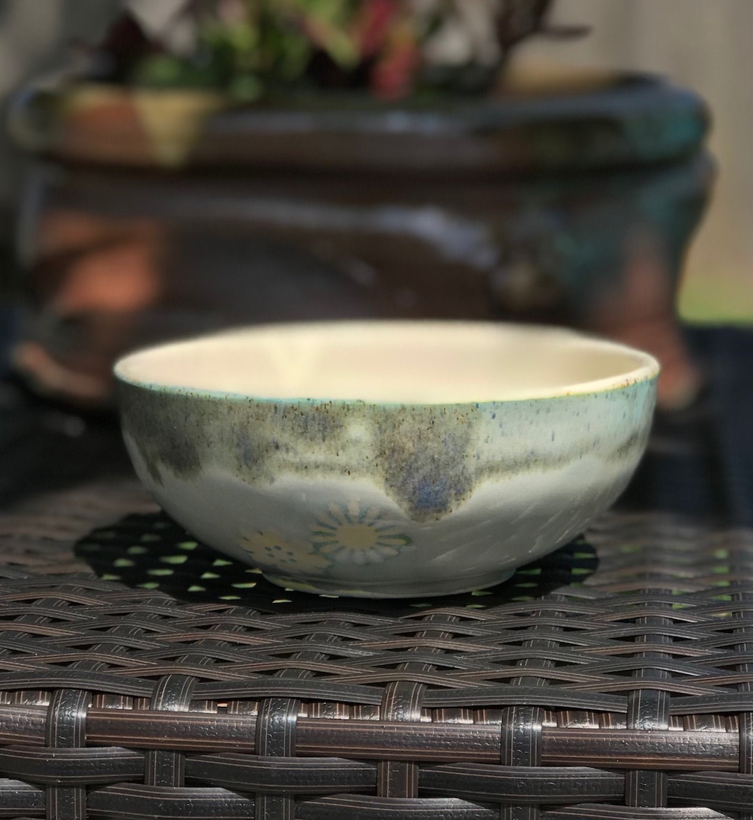 Spring Flowers Dinnerware Dessert Bowl-salad Bowl-pottery Salad Bowl ...