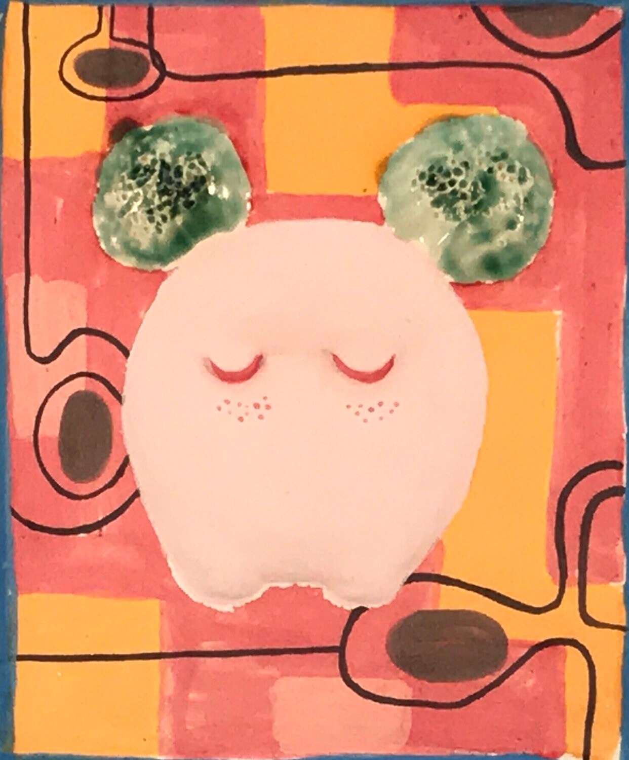 Decorative Atomic Mod Monster Wall Tile Decorative Ceramic - Etsy